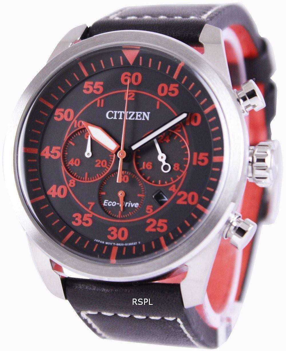 Citizen Eco-Drive Aviator Chronograph CA4210-08E Mens Watch