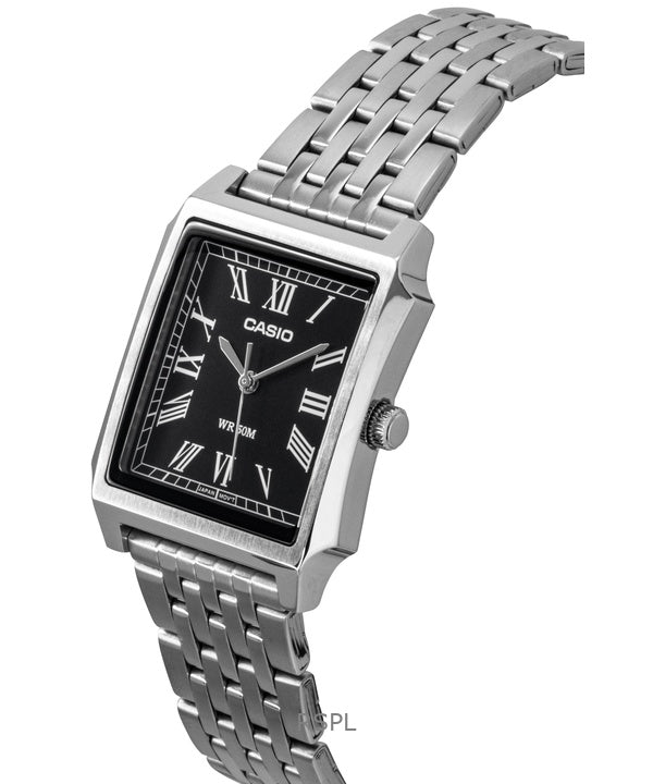 Casio Standard Analog Stainless Steel Black Dial Quartz MTP-B190D-1BV